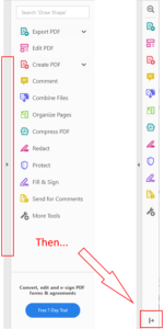 Adobe Reader and the Tools Pane | Busix Documentation